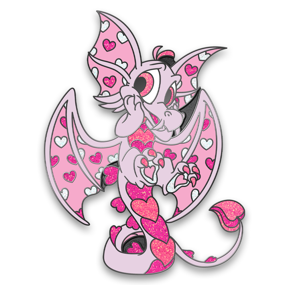 Valentine Draik Pin, Neopets – What's Your Passion Jewelry